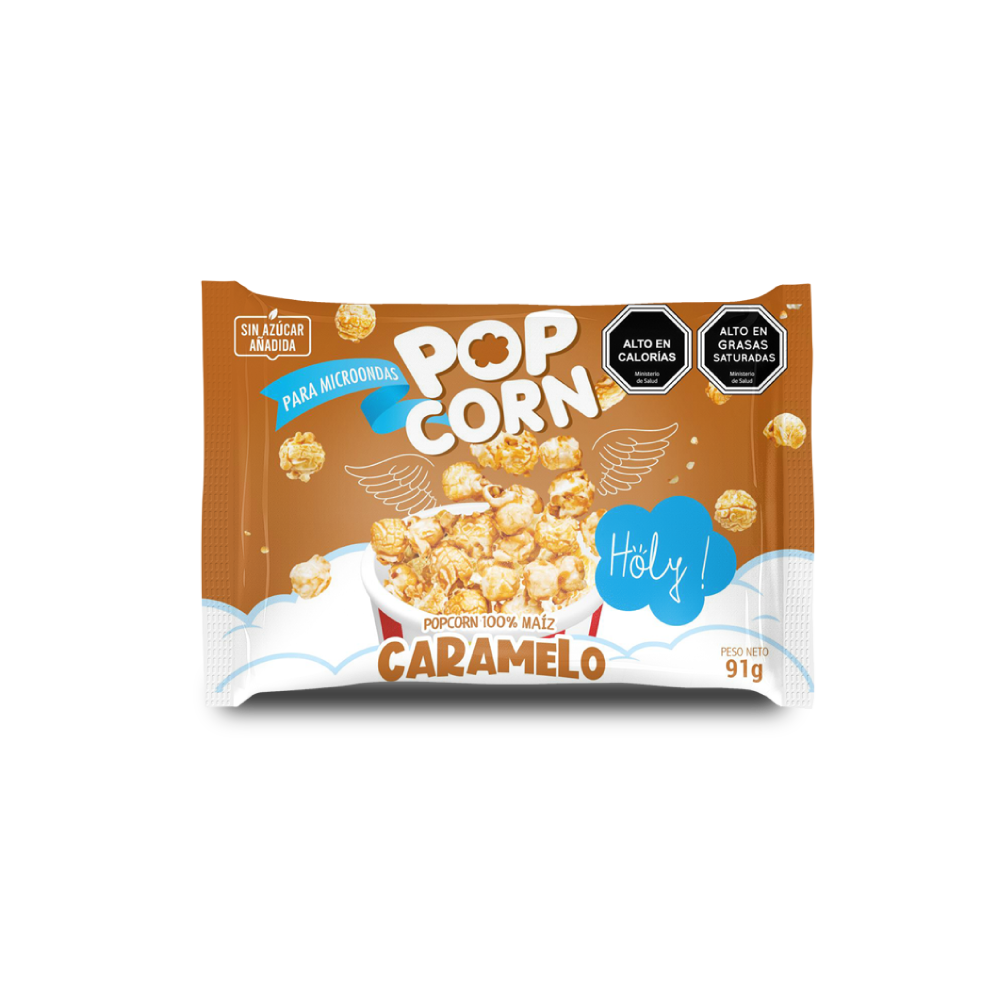 Popcorn para Microondas Sabor Caramelo Holy! - 91g – Altocampo